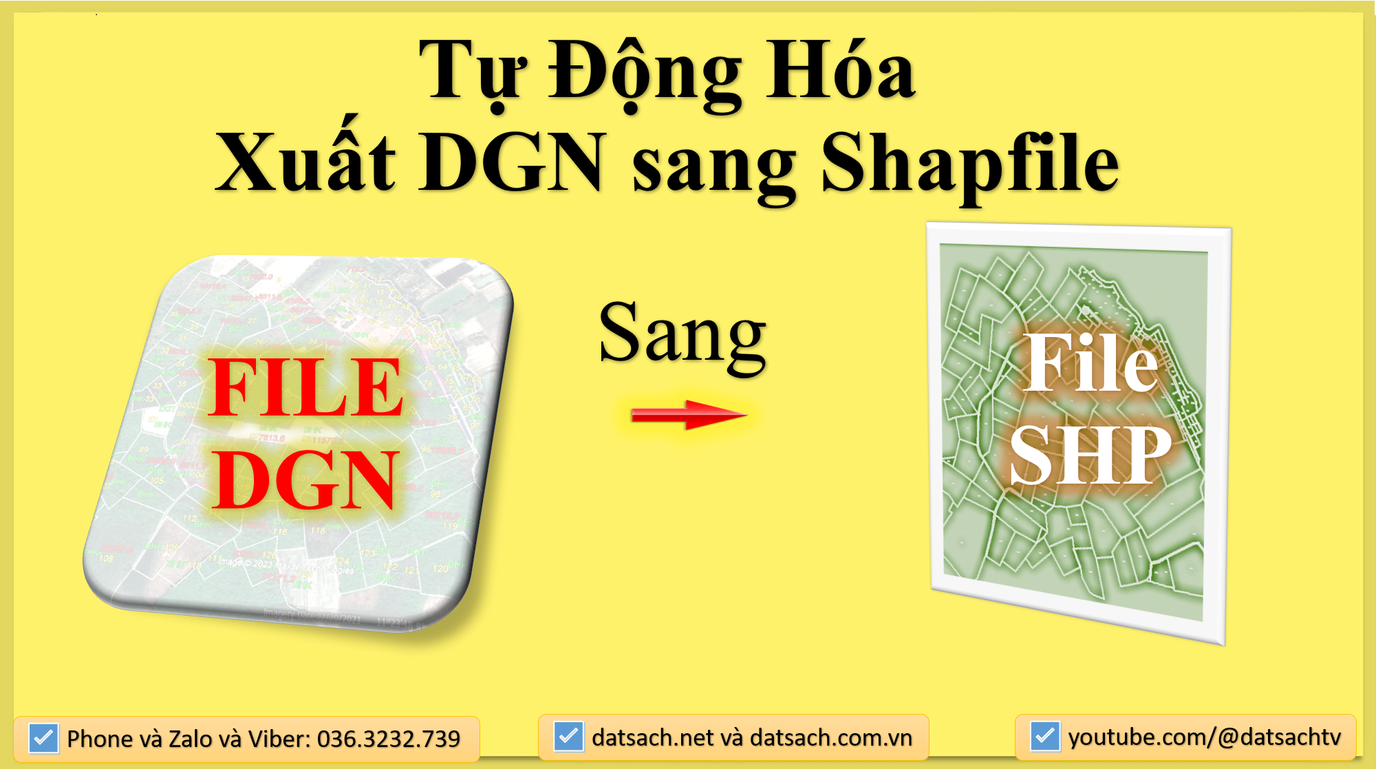 Quy trình chuyển đổi file DGN sang Shapefile - Đất Sạch