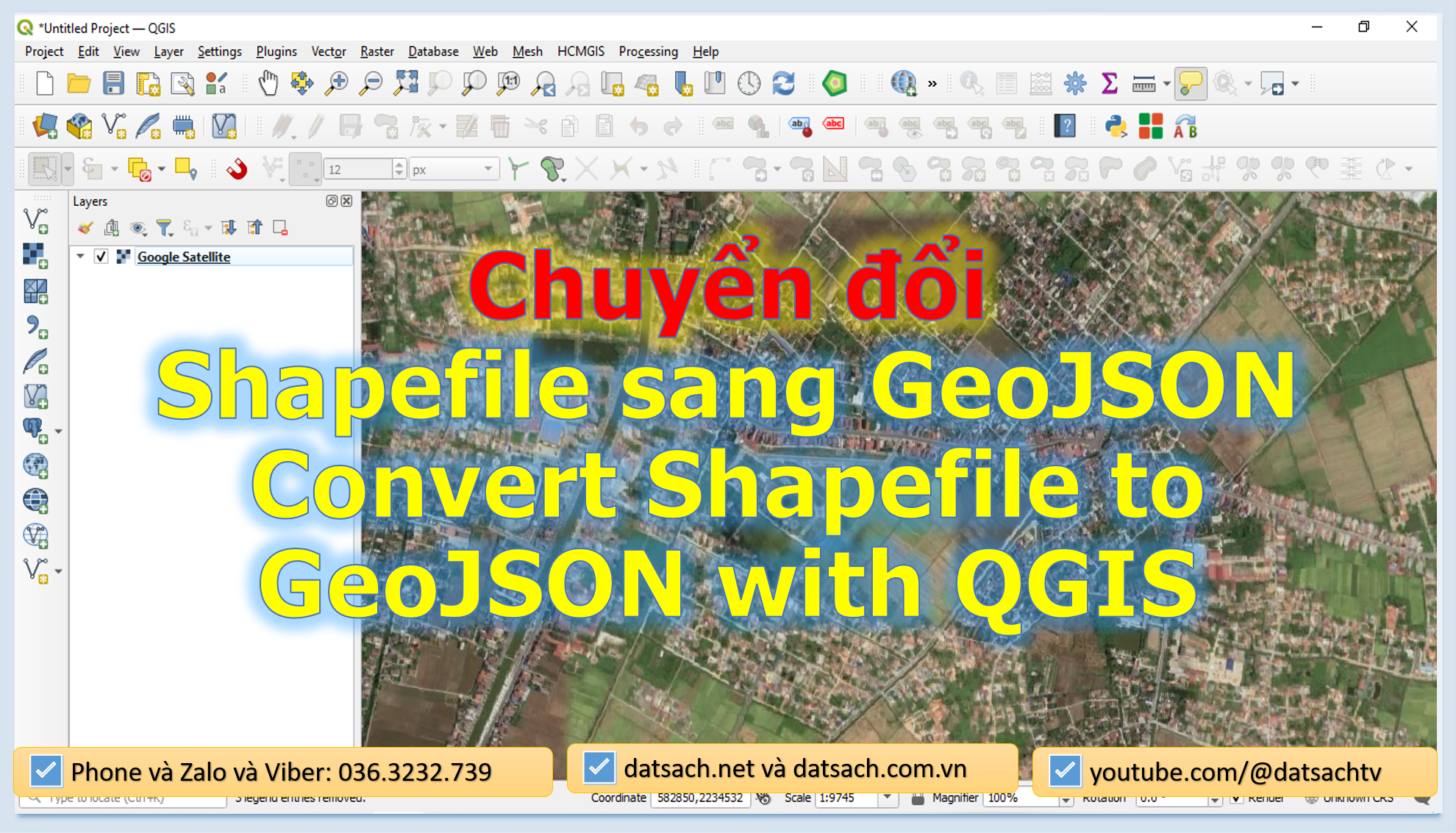Chuyển đổi Shapefile sang GeoJSON_Convert to GeoJSON with QGIS - Đất Sạch