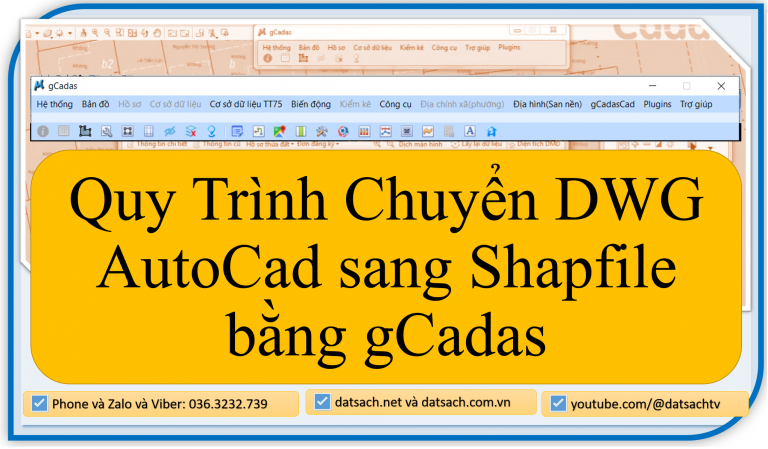 Quy Trình Chuyển DWG AutoCad sang Shapfile bằng gCadas - Đất Sạch