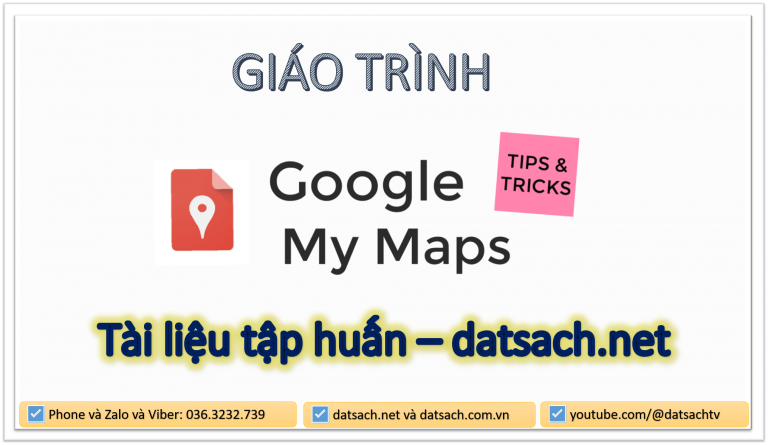 Giáo trình TÀI LIỆU TẬP HUẨN GOOGLE MAPS_MY MAPS - Đất Sạch